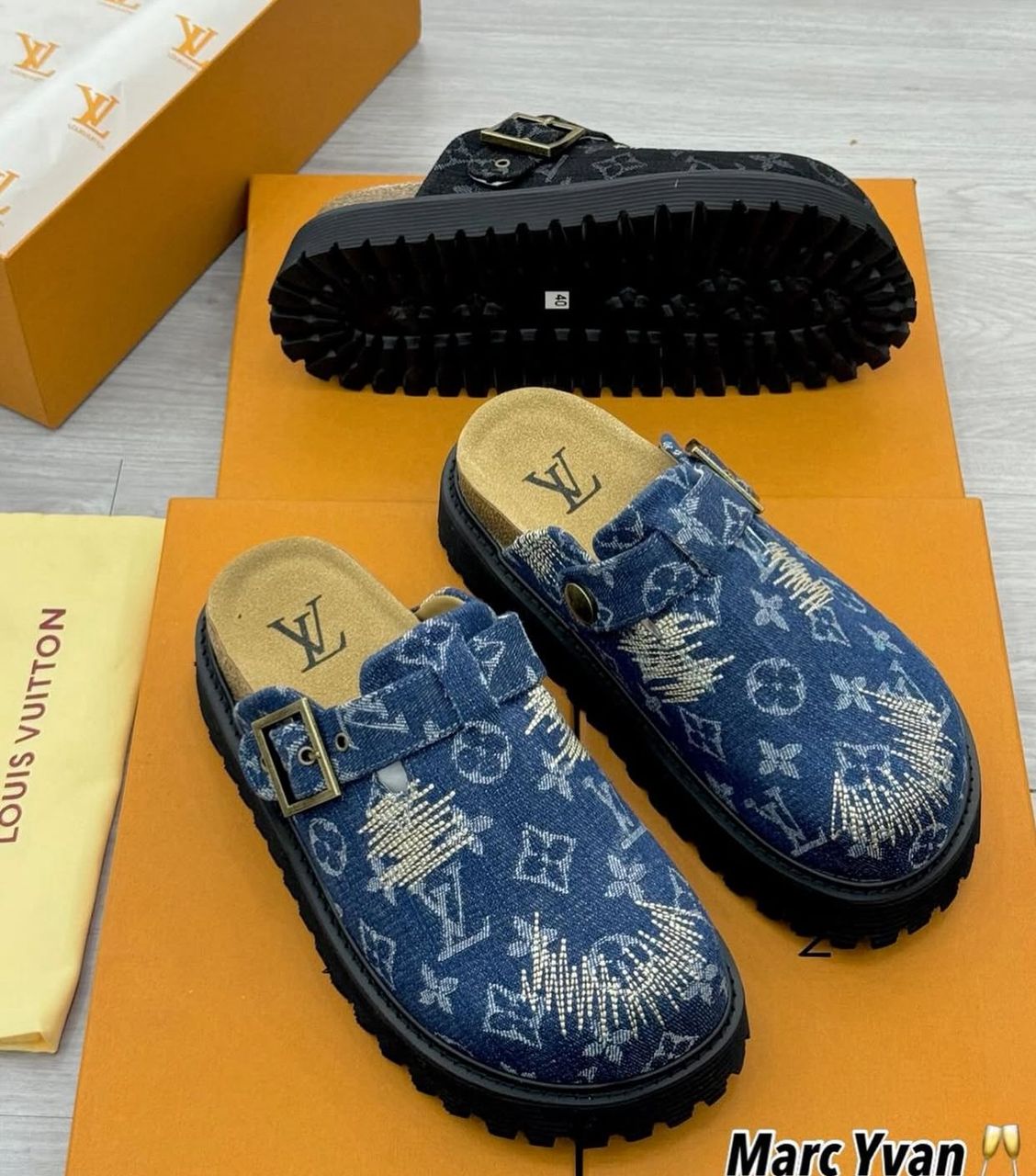 LV Cosy Flat Comfort Clogs | Blue – Derickz E-commerce