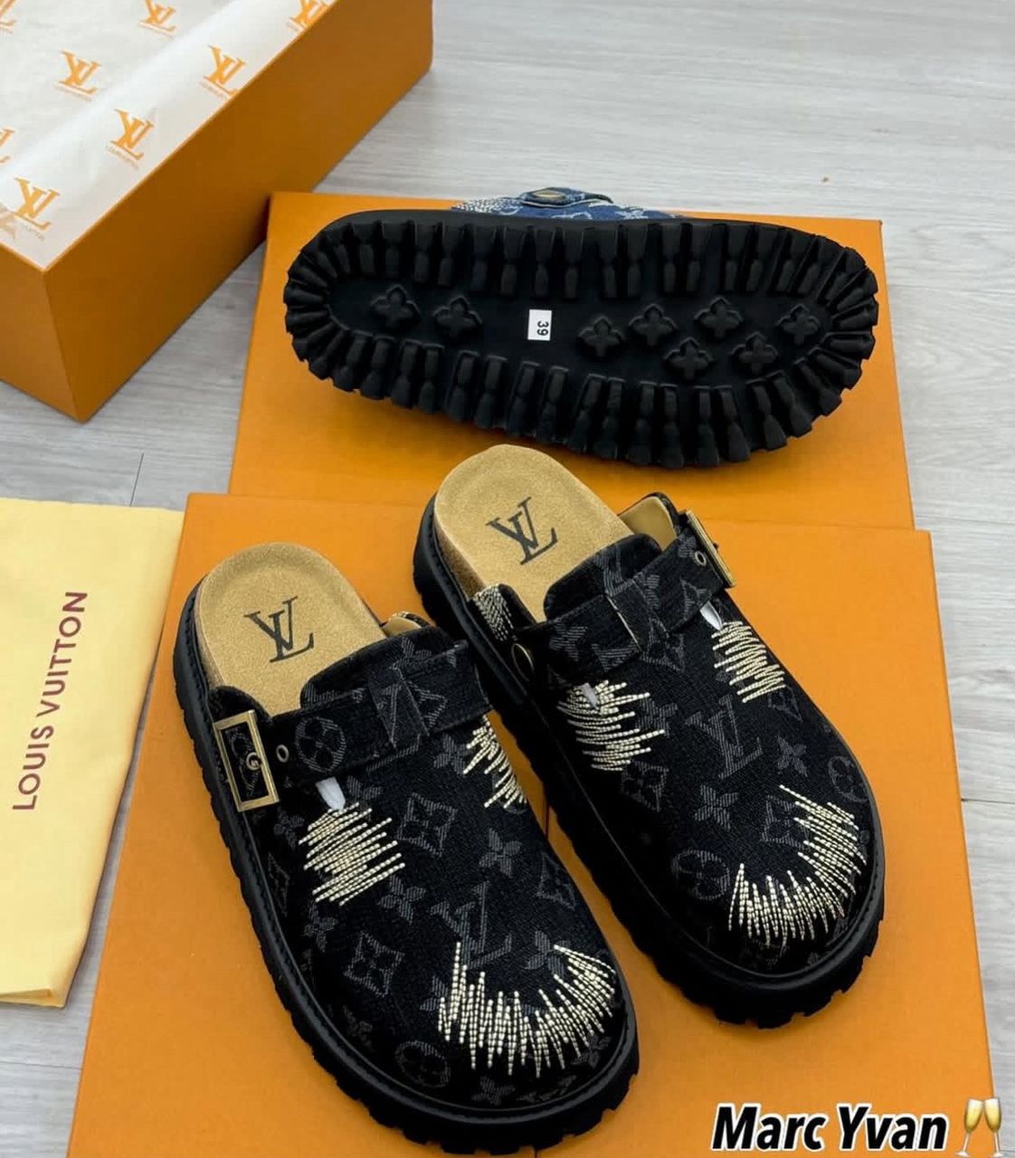 LV Cosy Flat Comfort Clogs | Blue – Derickz E-commerce